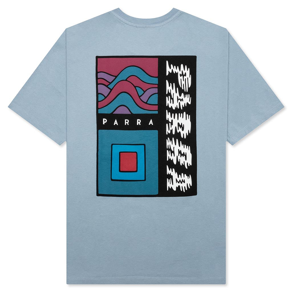 Wave Block Tremors T-Shirt - Dusty Blue – Feature