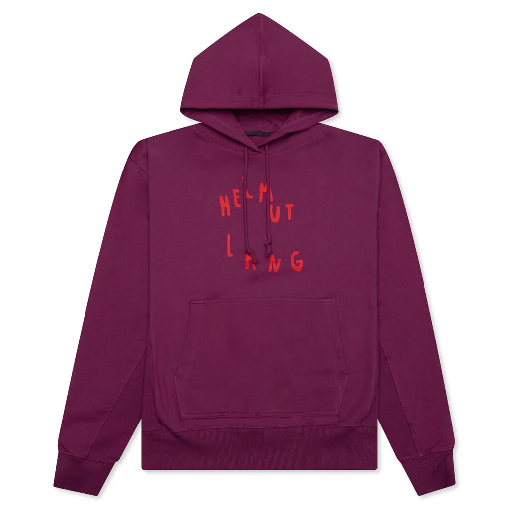 Scribble Logo Hoodie - Raspberry – Feature