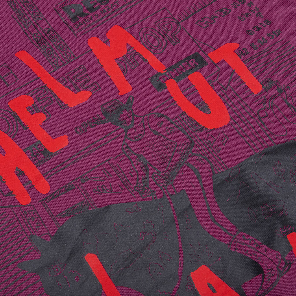 Scribble Logo Tee - Raspberry – Feature