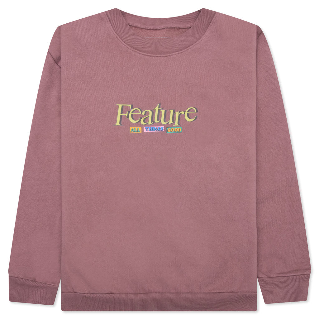 Kids Sitcom Crewneck - Mauve – Feature