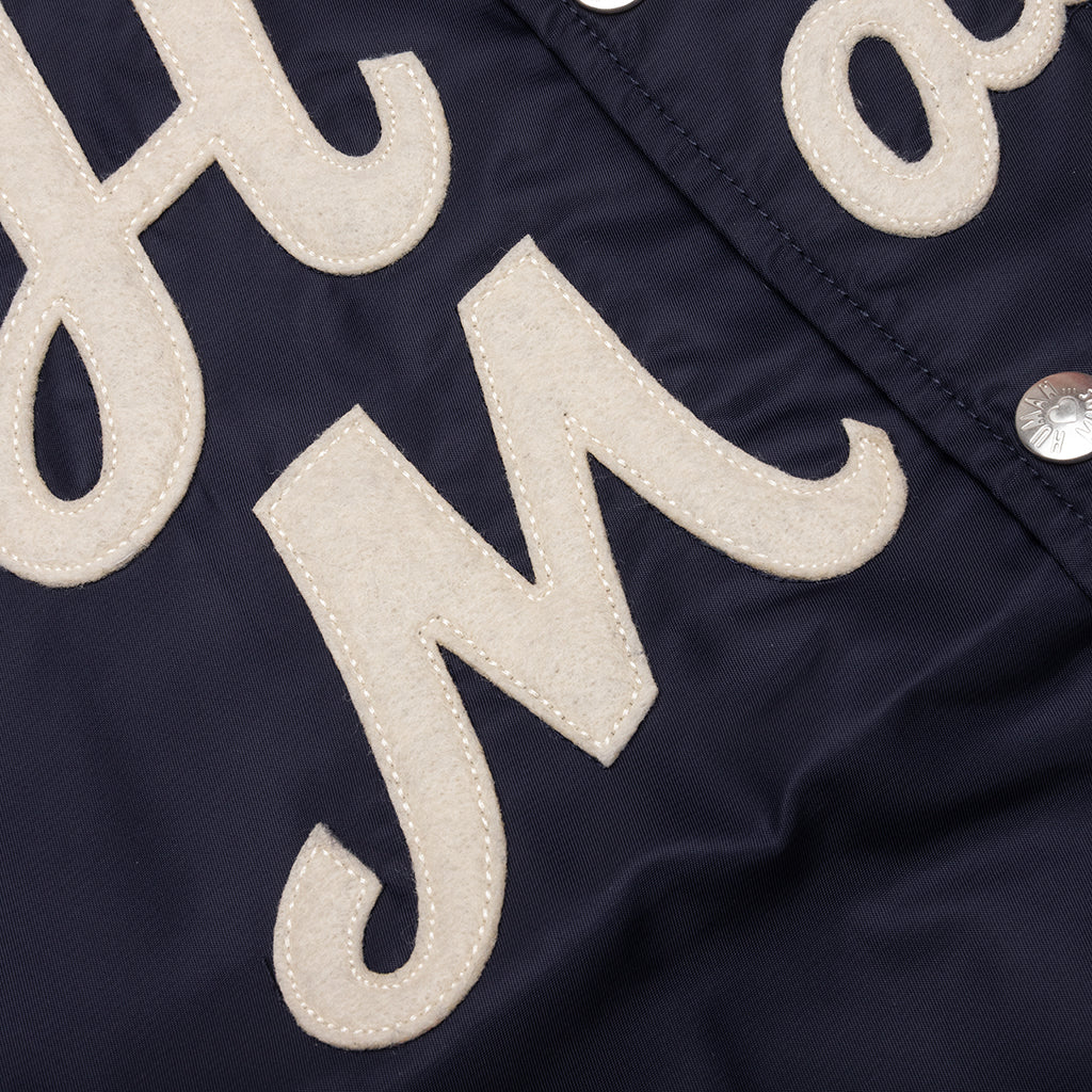Nylon Stadium Jacket - Navy – Feature