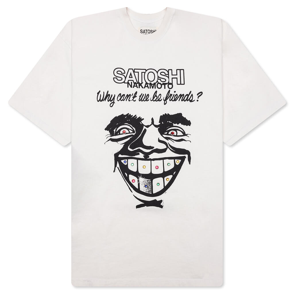 Why Can't We Be Friends Tee - White – Feature