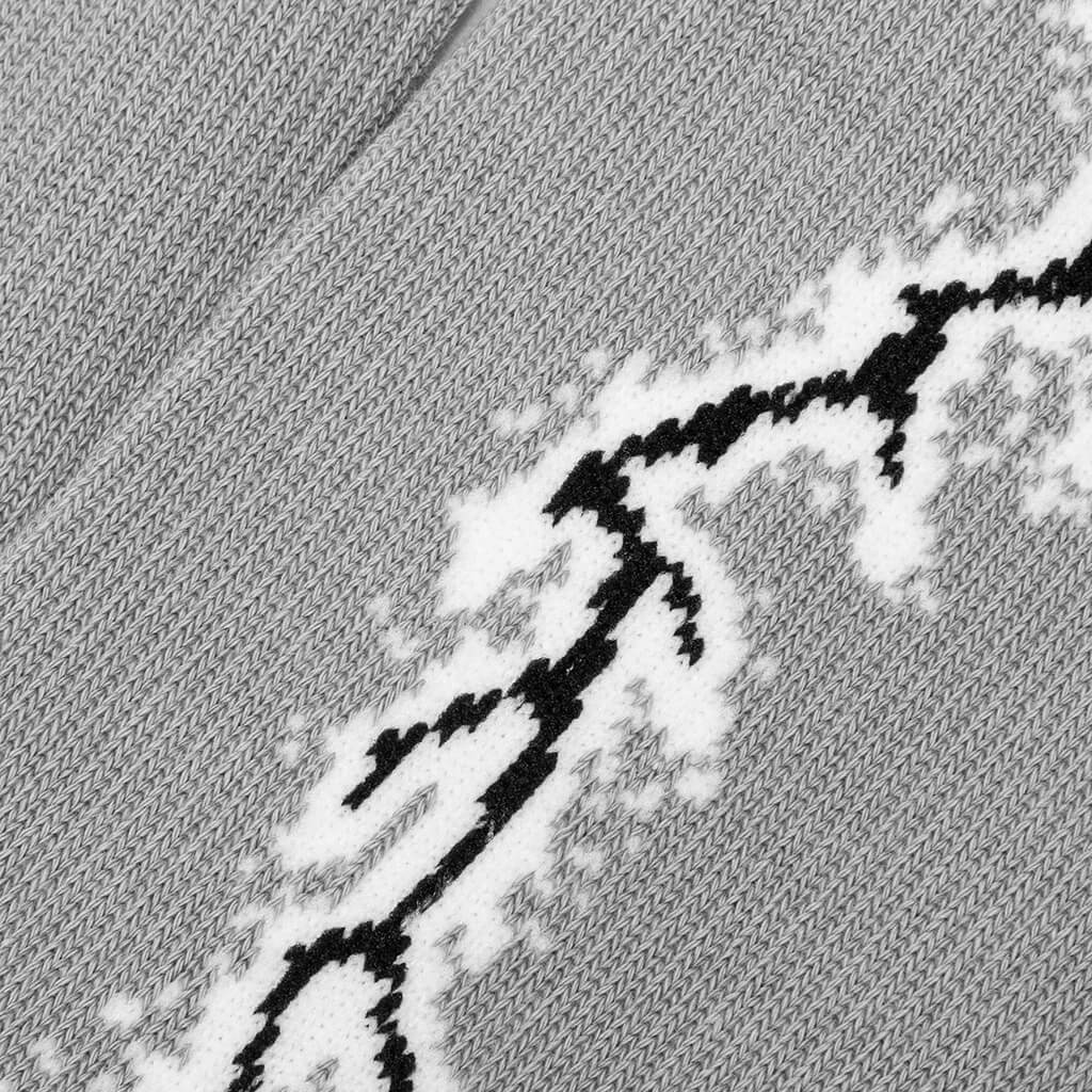 Lightning Sock - Grey – Feature