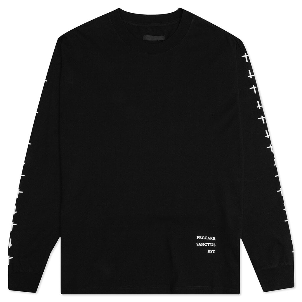 Lawrence L/S Tee - Black Cross – Feature