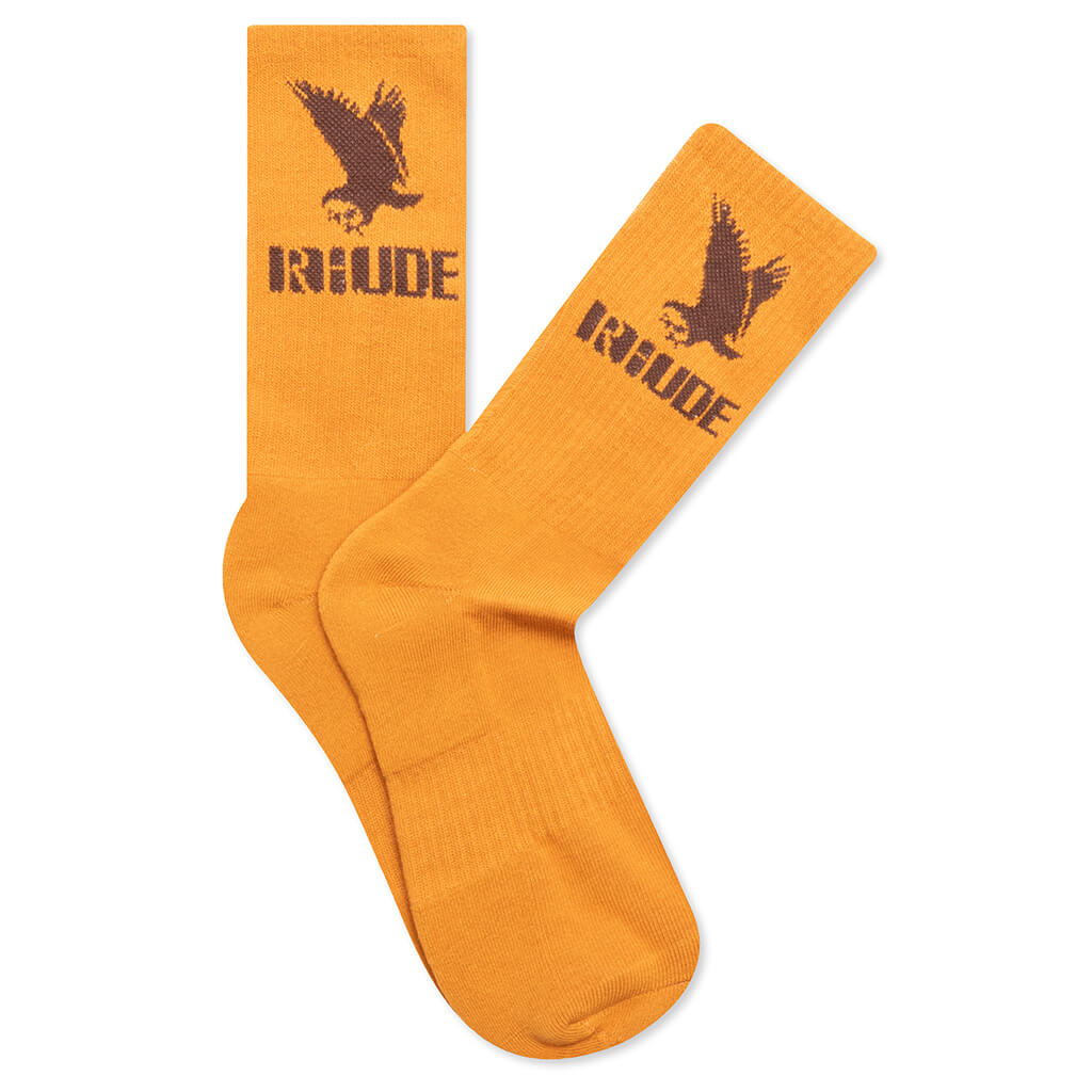 Eagle Sock - Mustard/Brown – Feature