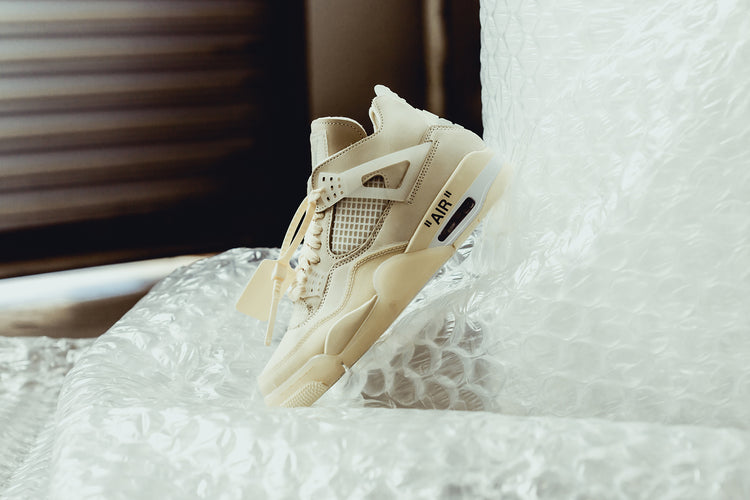 Off-White x Air Jordan 4 'Sail' Releasing July 25th – Feature