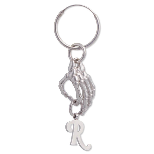 Skeleton hand holding R earring - Silver – Feature