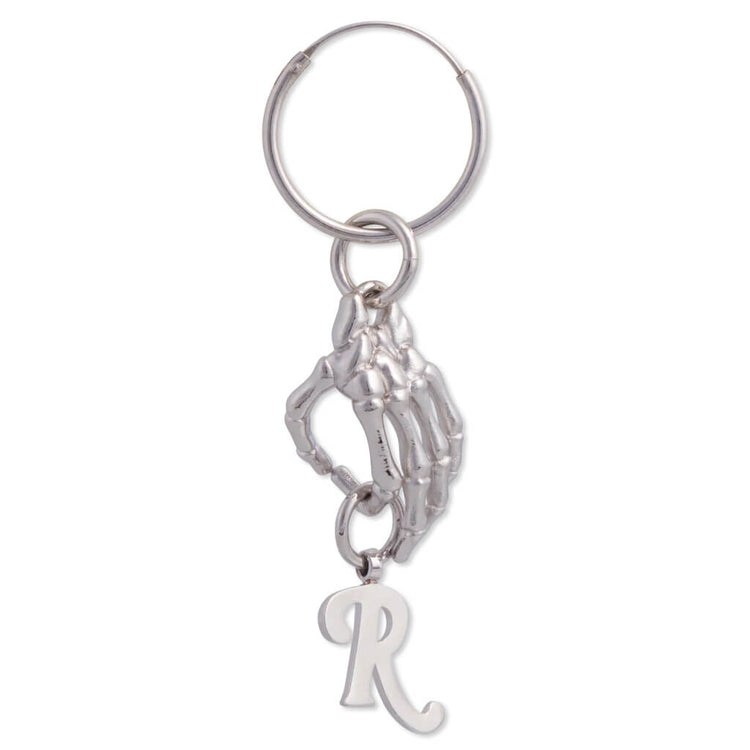 Skeleton hand holding R earring - Silver – Feature