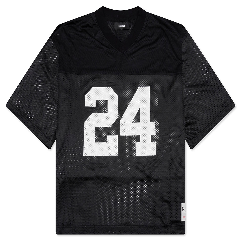 24 Mesh Boxy Jersey - Black – Feature