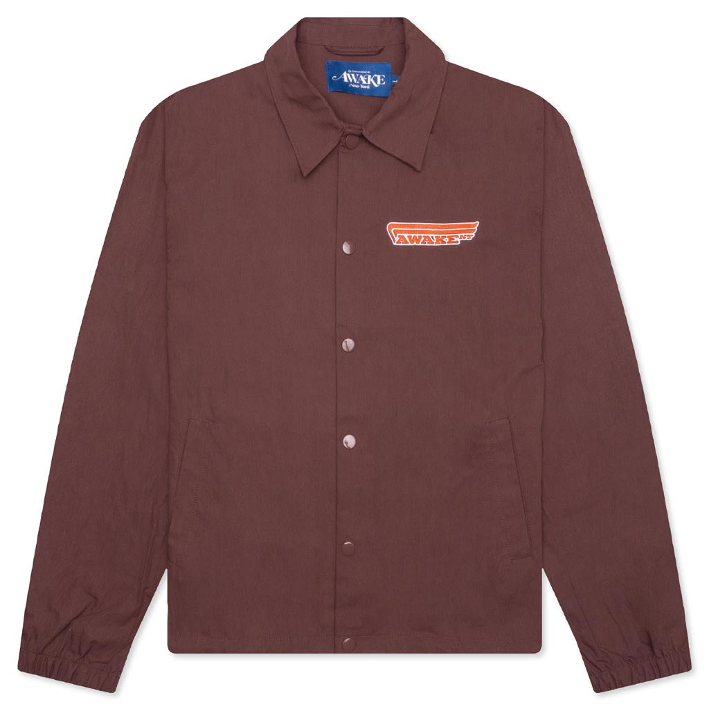 4 Wheeler Coaches Jacket - Brown – Feature