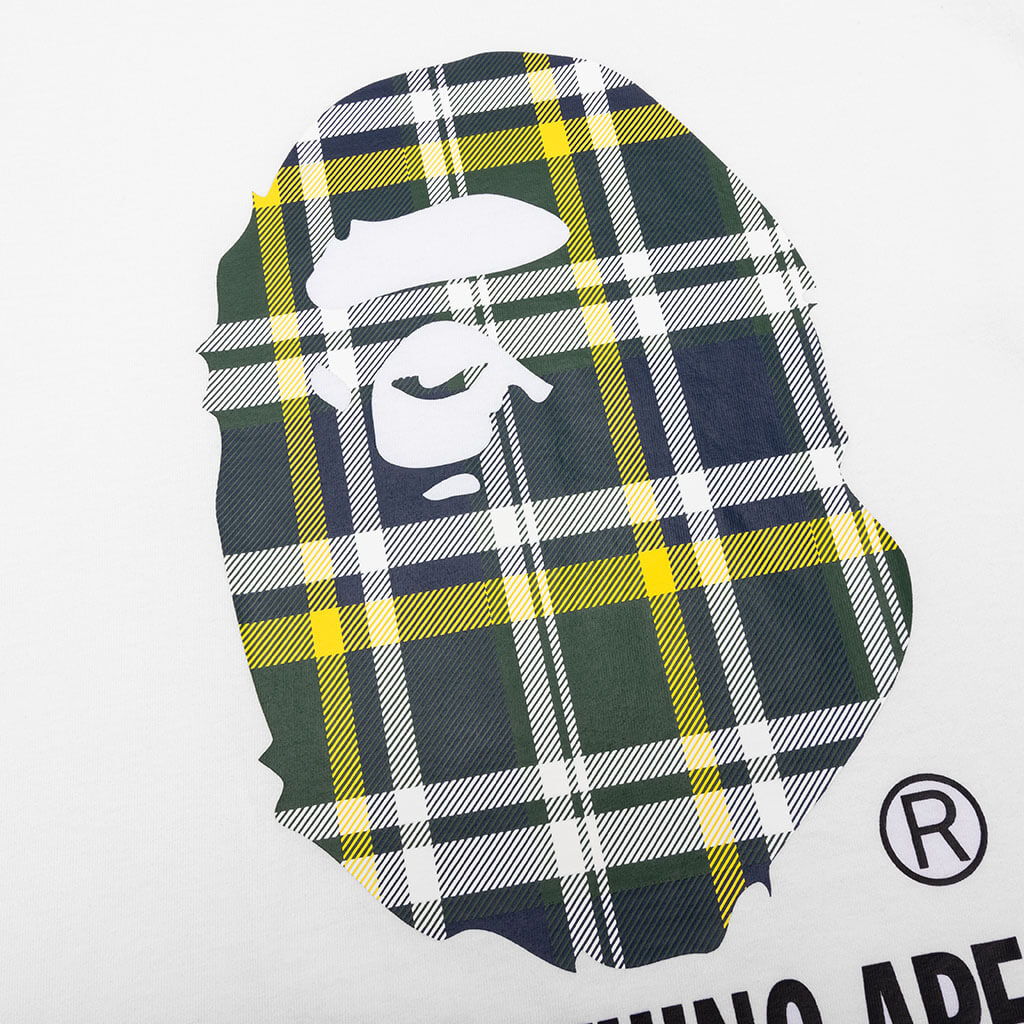 Bape Check By Bathing Ape Tee - White – Feature