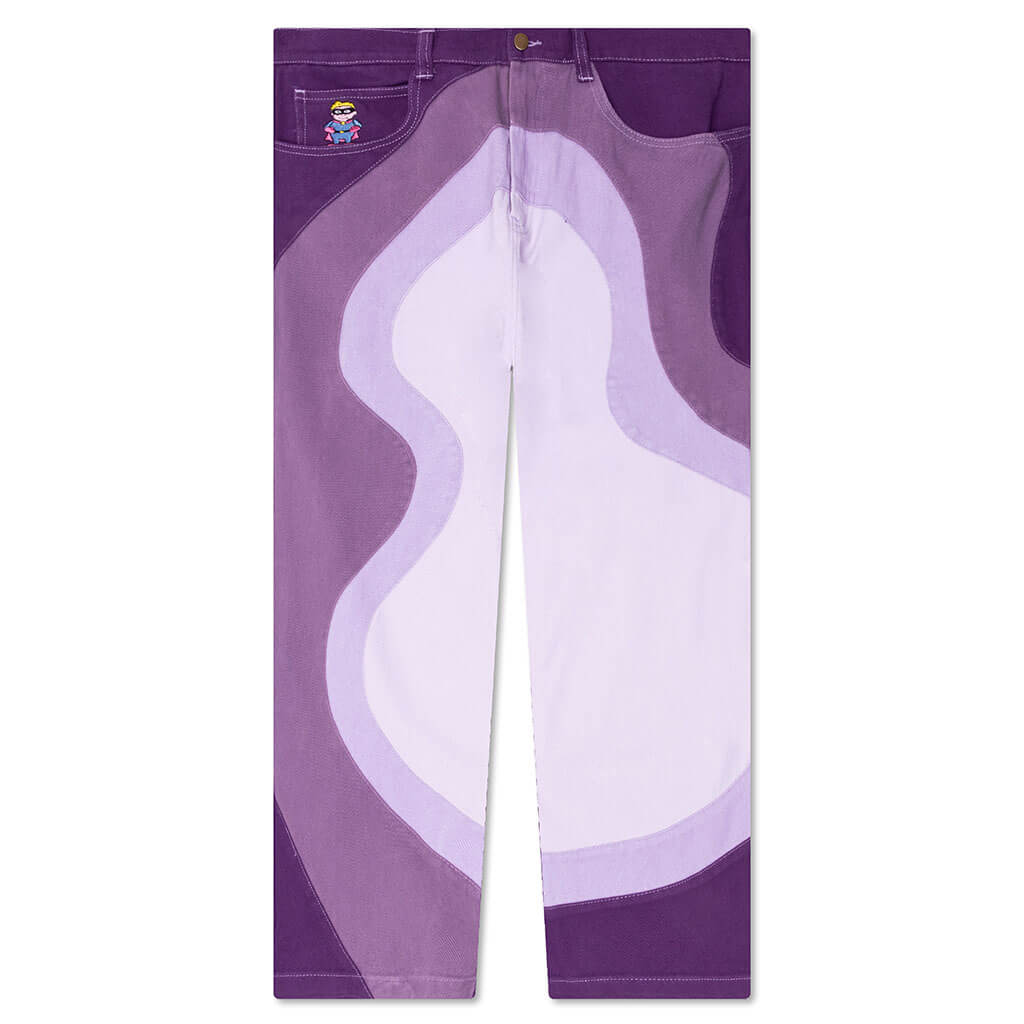 Abstract Wave Pants - Purple – Feature