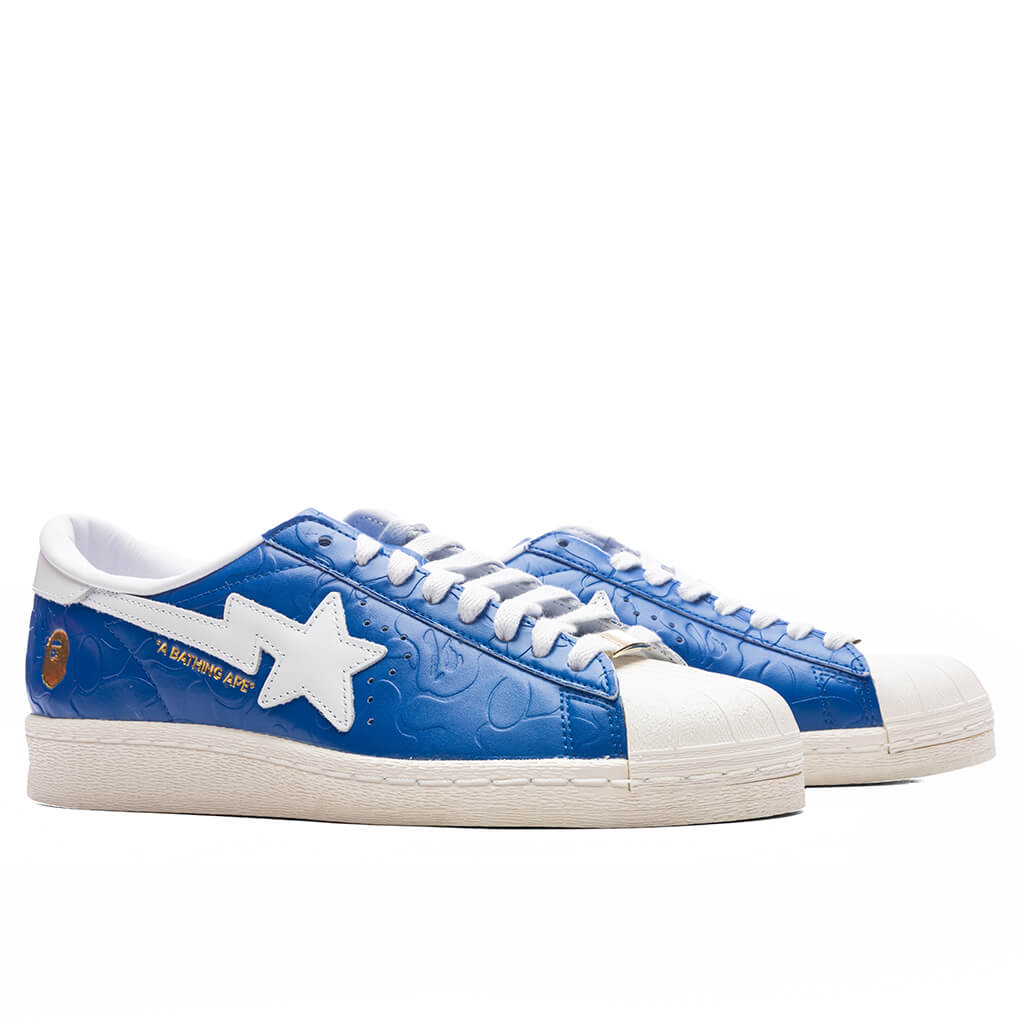 Adidas x BAPE Superstar - Blue/Cloud White/Off White – Feature