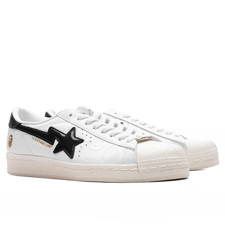 Adidas x BAPE Superstar - Cloud White/Core Black/Off White – Feature