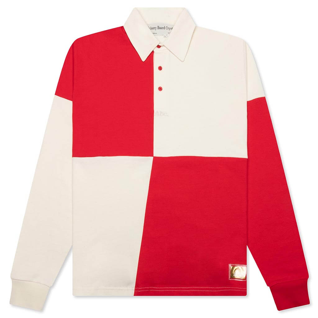 Colorblock Rugby - Red Plaid – Feature