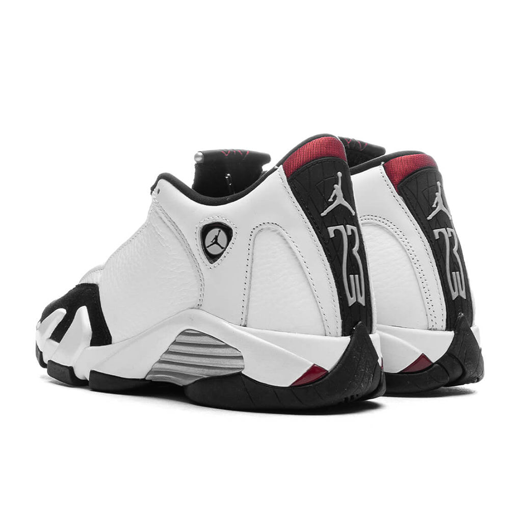 Air Jordan 14 Retro (GS) - White/Varsity Red/Black/Metallic Silver ...