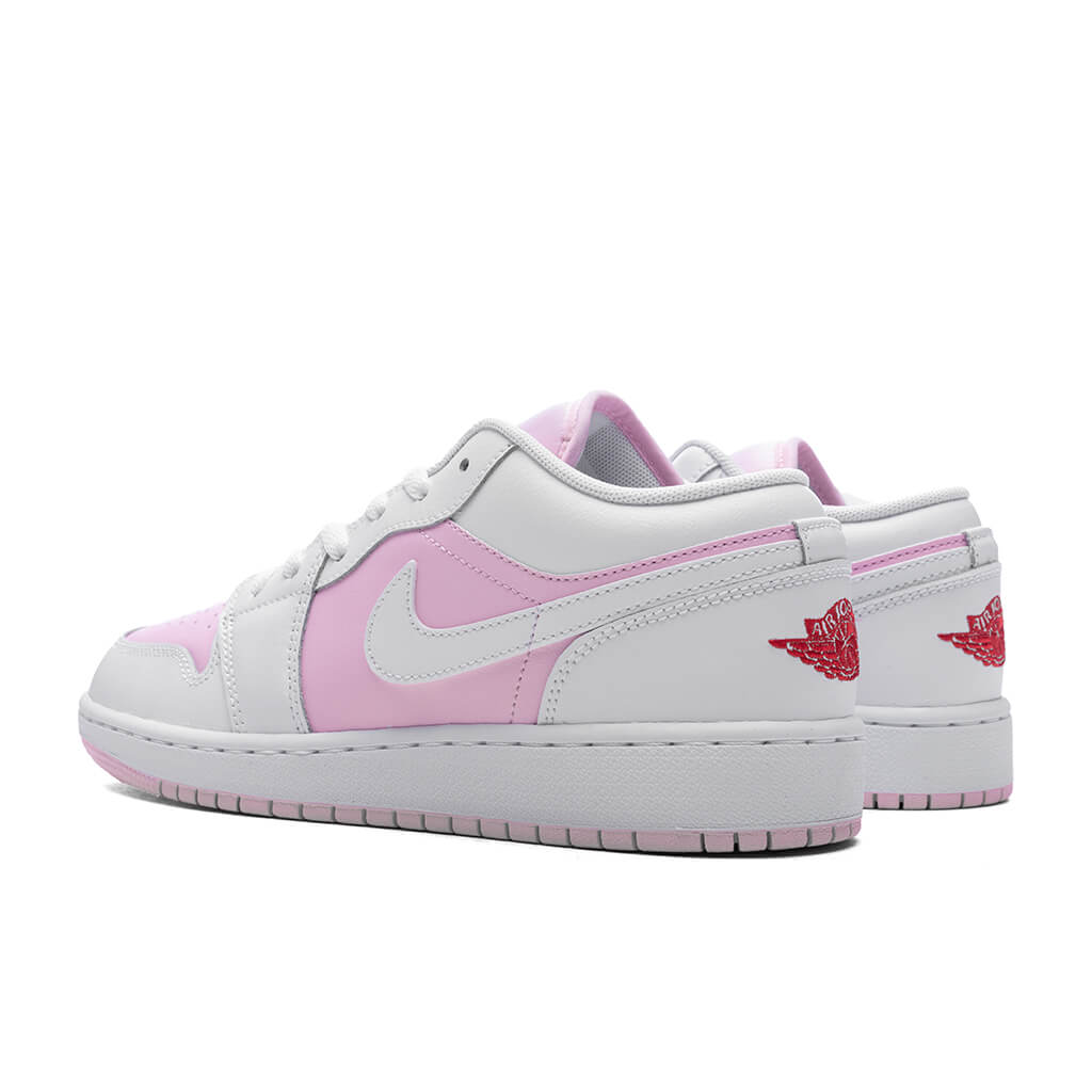 Air Jordan 1 Low (GS) - Pink Foam/White/Fire Red – Feature