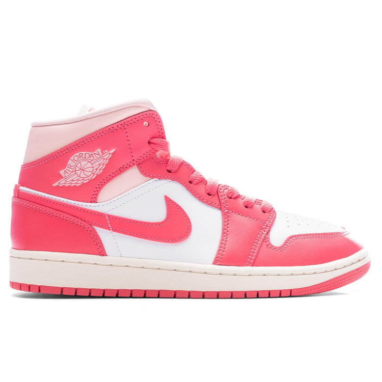Women's Air Jordan 1 Mid - White/Sea Coral/Atmosphere – Feature