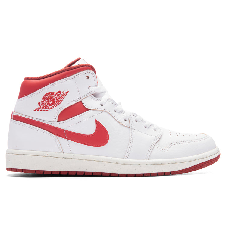 Air Jordan 1 Mid SE - White/Lobster/Dune Red – Feature