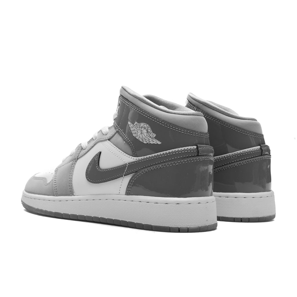 Air Jordan 1 Mid SE (GS) - White/Cool Grey/Medium Grey – Feature