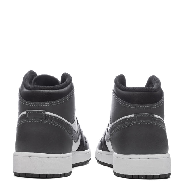 Air Jordan 1 Mid (GS) - Black/Iron Grey/White – Feature