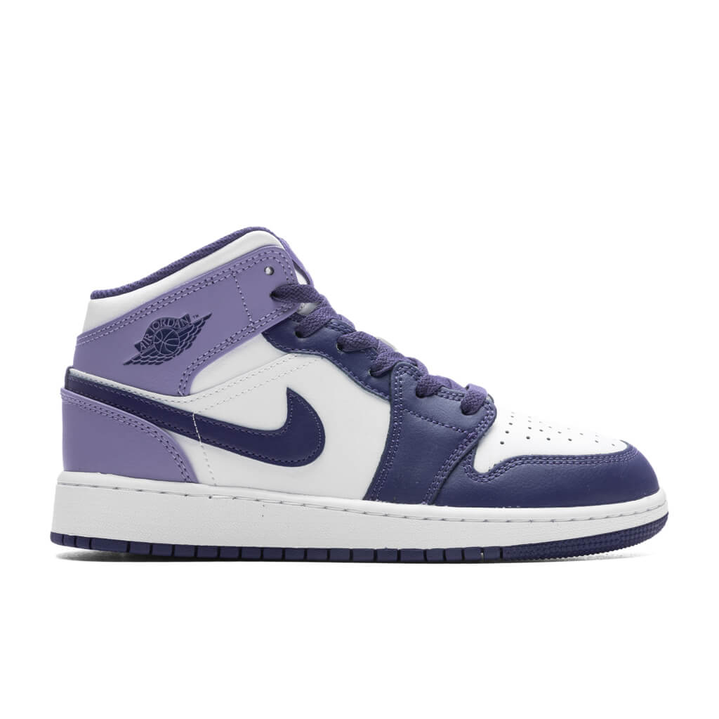 Air Jordan 1 Mid (GS) - Sky J Purple/Sky J Purple/White – Feature