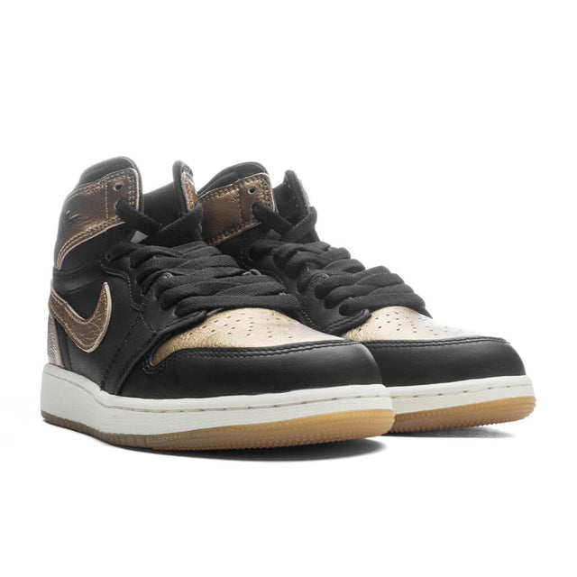 Air Jordan 1 Retro High OG (GS) 'Black and Gold' - Black/Metallic Gold ...