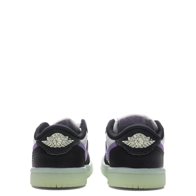 Air Jordan 1 Retro Low OG (TD) - Black/Black Raspberry/Volt TInt – Feature