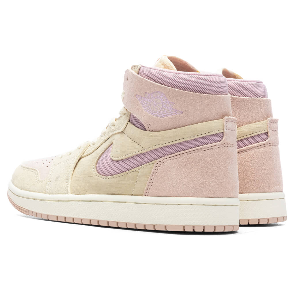 Women's Air Jordan 1 Zoom CMFT 2 - Muslin/Plum Chalk/Particle Beige/Sa ...