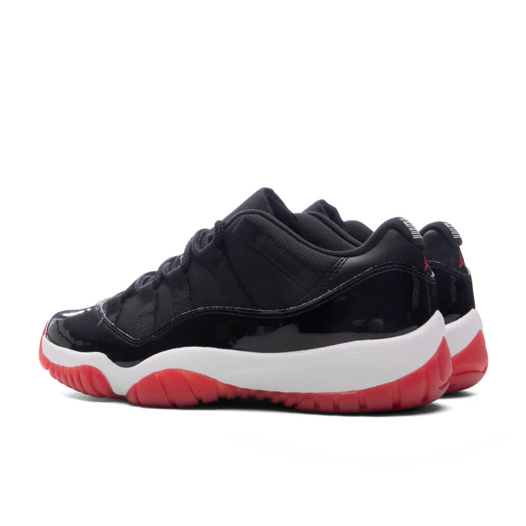 Air Jordan 11 Retro Low 'Bred' (GS) - Black/Varsity Red/White – Feature