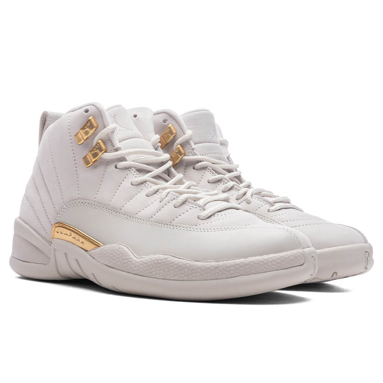 Women's Air Jordan 12 Retro - Phantom/Metallic Gold/White – Feature
