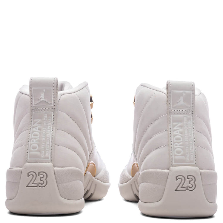 Women's Air Jordan 12 Retro - Phantom/Metallic Gold/White – Feature