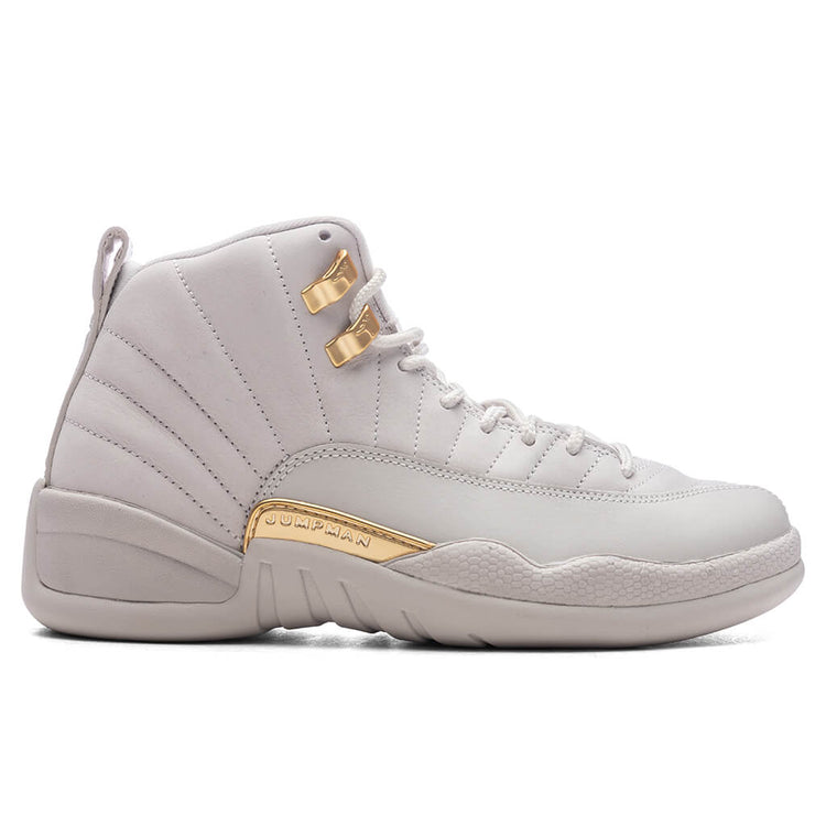 Women's Air Jordan 12 Retro - Phantom/Metallic Gold/White – Feature
