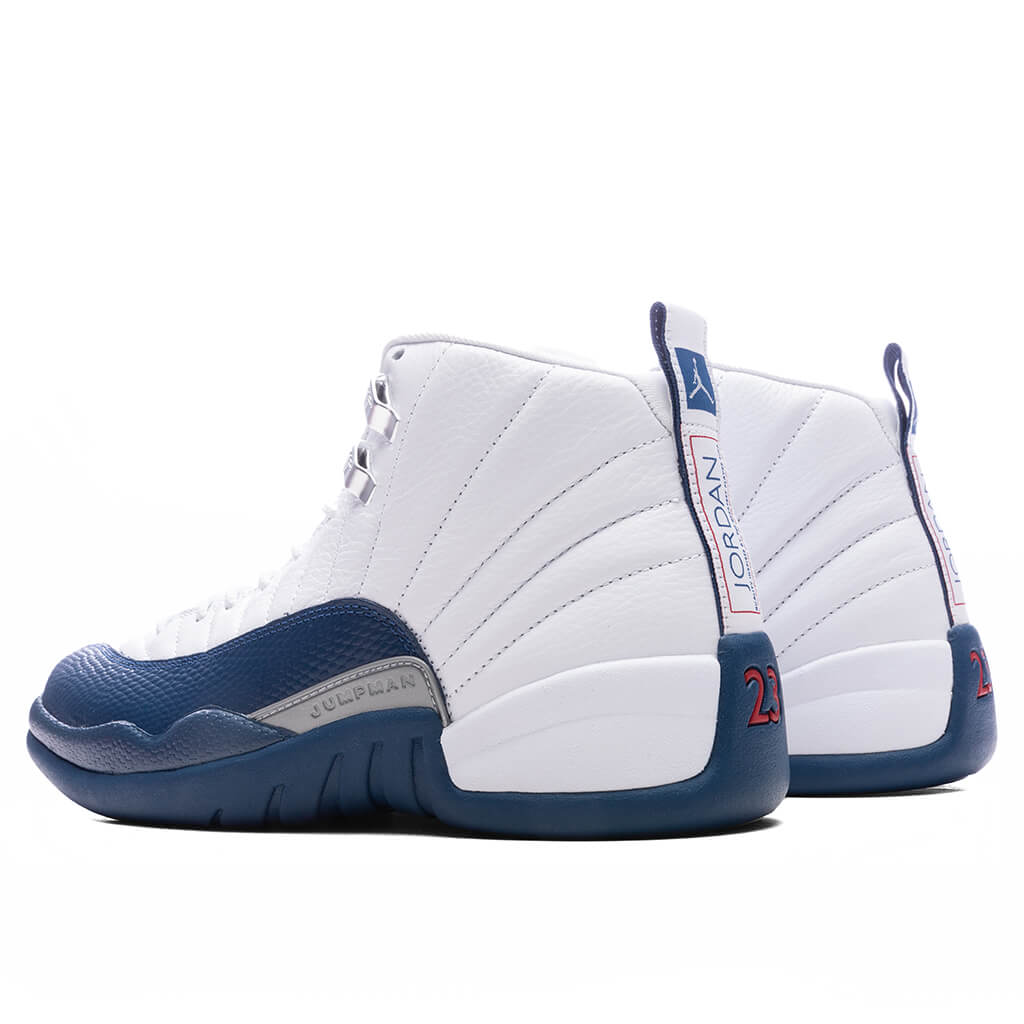 Air Jordan 12 Retro 'French Blue' - White/French Blue/Metallic Silver ...