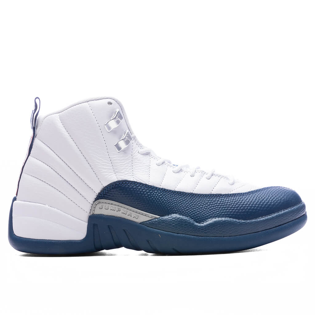 Air Jordan 12 Retro 'French Blue' - White/French Blue/Metallic Silver ...