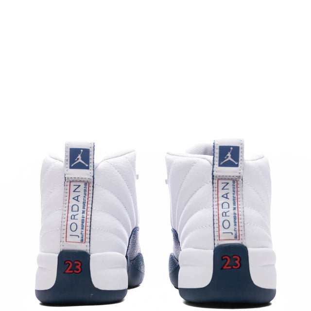 Air Jordan 12 Retro 'French Blue' (PS) - White/French Blue/Metallic Si ...