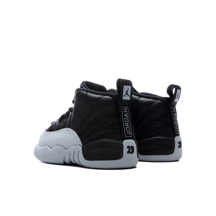 Air Jordan 12 Retro (TD) Barons - Black/Wolf Grey/White – Feature