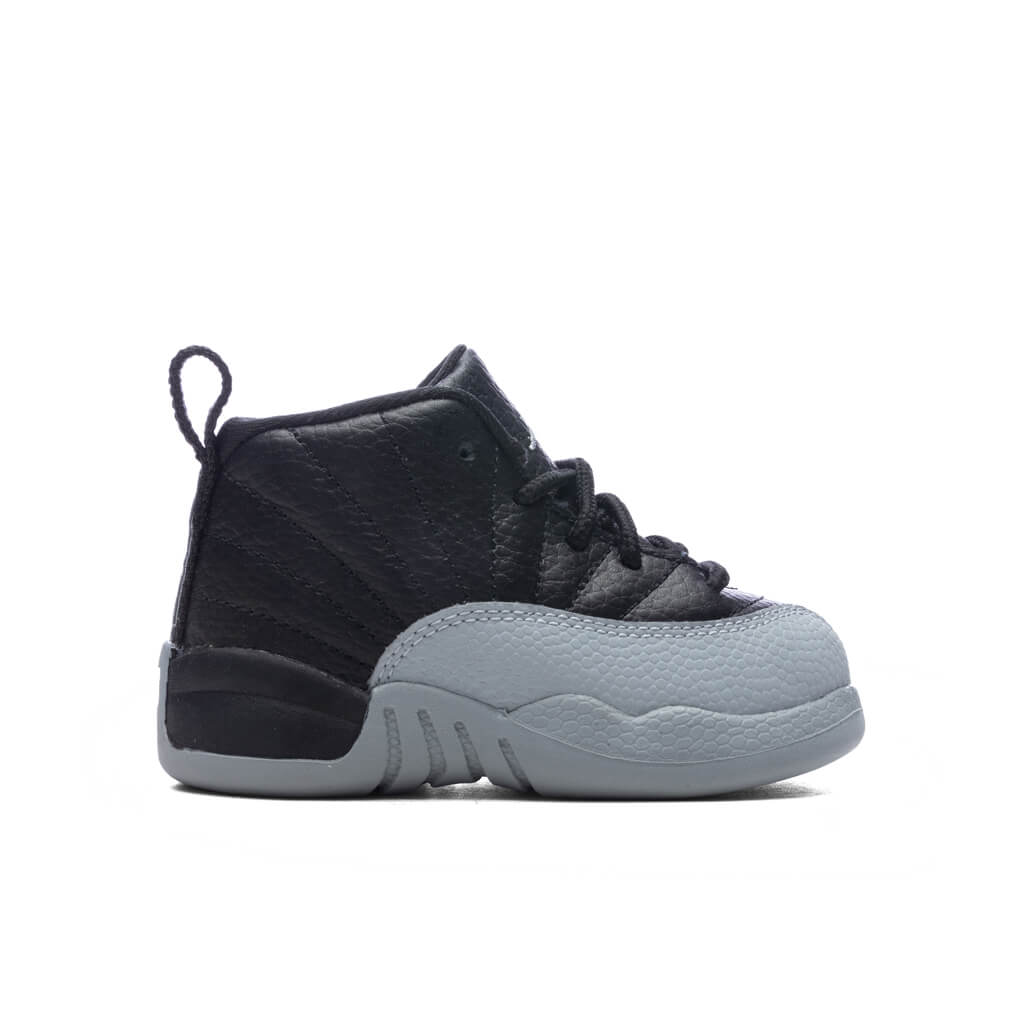 Air Jordan 12 Retro (TD) Barons - Black/Wolf Grey/White – Feature