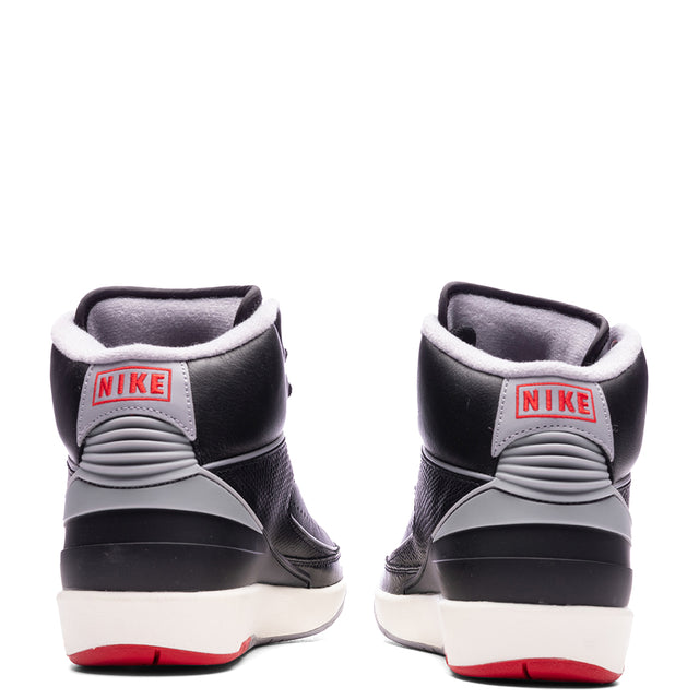 Air Jordan 2 Retro (GS) 'Black Cement' - Black/Cement Grey/Fire Red ...