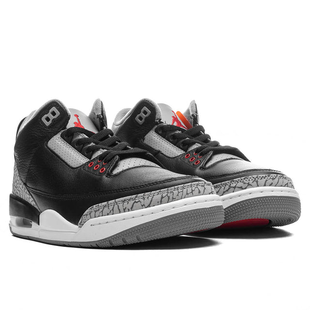 Air Jordan 3 Retro 'Black Cement' - Black/Fire Red/Cement Grey/Summit ...