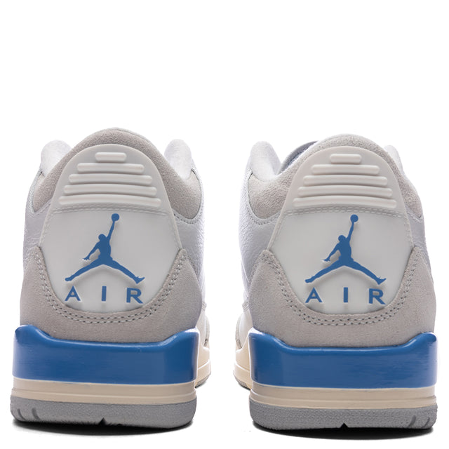 Air Jordan 3 Retro 'Lucky Shorts' - Summit White/Hydrogen Blue/Legend ...