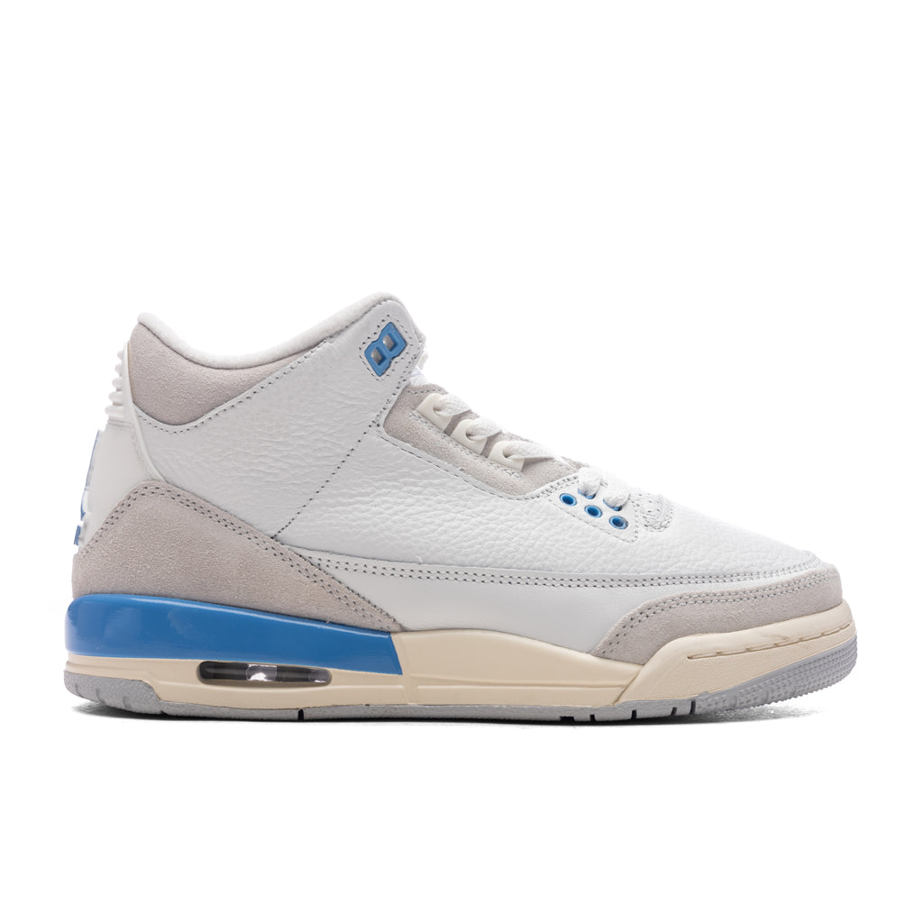 Air Jordan 3 Retro 'Lucky Shorts' (GS) - Summit White/Hydrogen Blue/Le ...