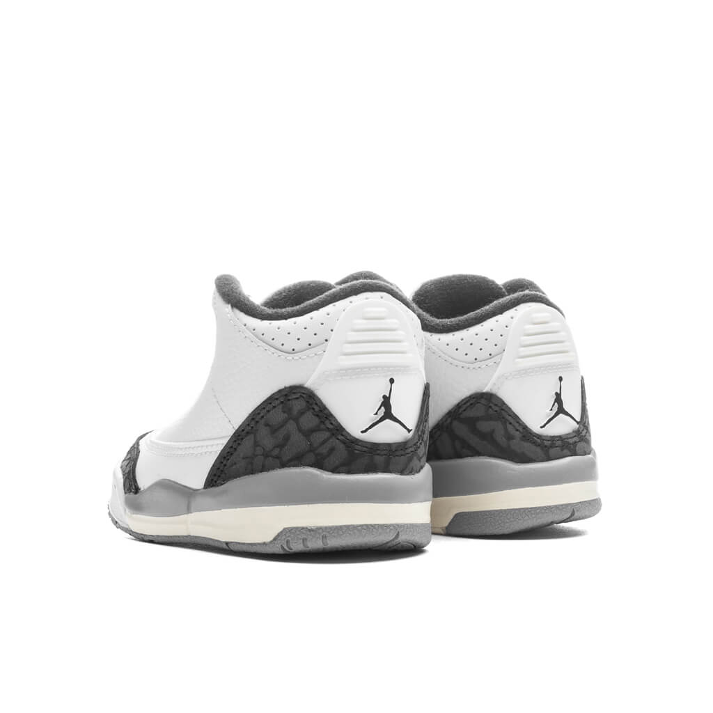 Air Jordan 3 Retro (TD) - Summit White/Fire Red/Cement Grey – Feature