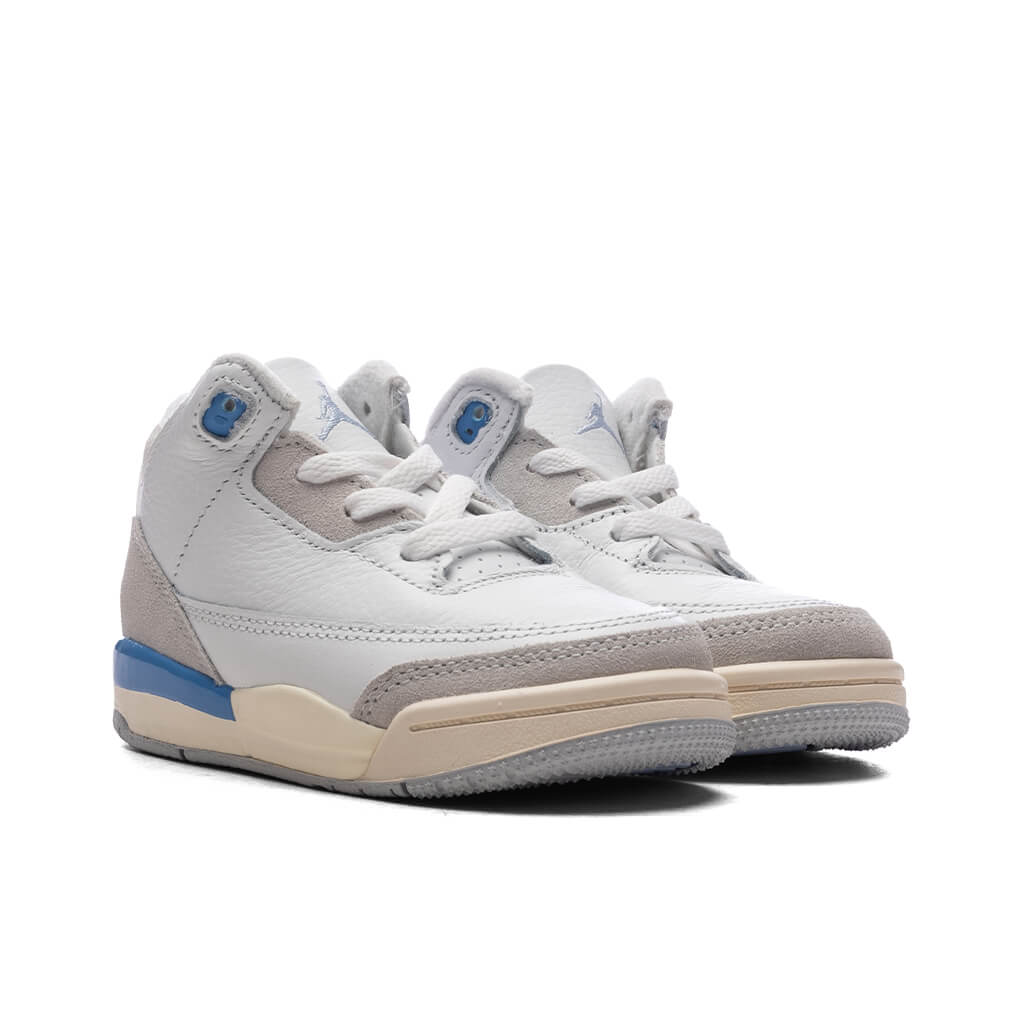 Air Jordan 3 Retro 'Lucky Shorts' (TD) - Summit White/Hydrogen Blue/Le ...