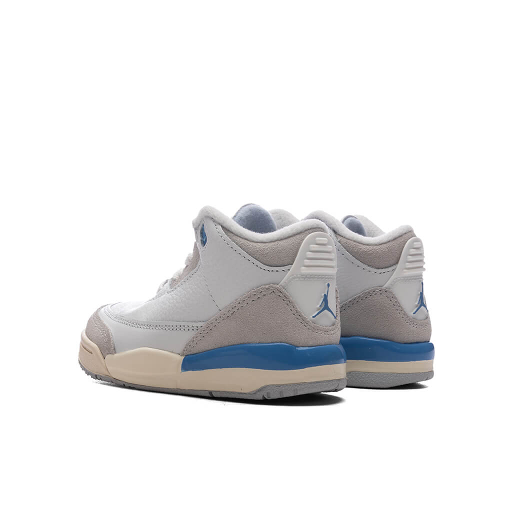 Air Jordan 3 Retro 'Lucky Shorts' (TD) - Summit White/Hydrogen Blue/Le ...