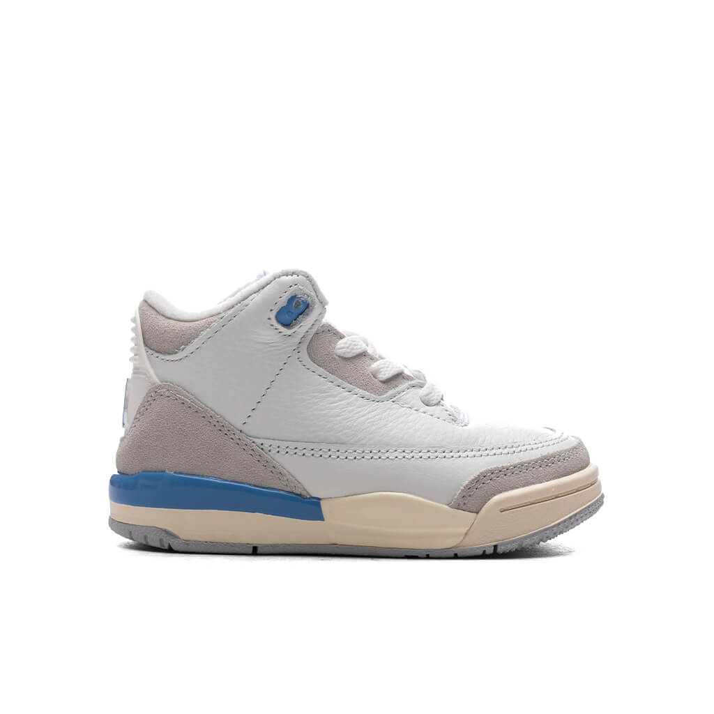 Air Jordan 3 Retro 'Lucky Shorts' (TD) - Summit White/Hydrogen Blue/Le ...