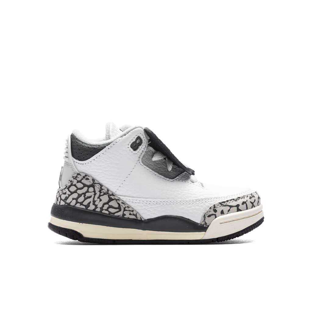 Air Jordan 3 Retro Hide N Sneaks (TD) - White/Black/Iron – Feature