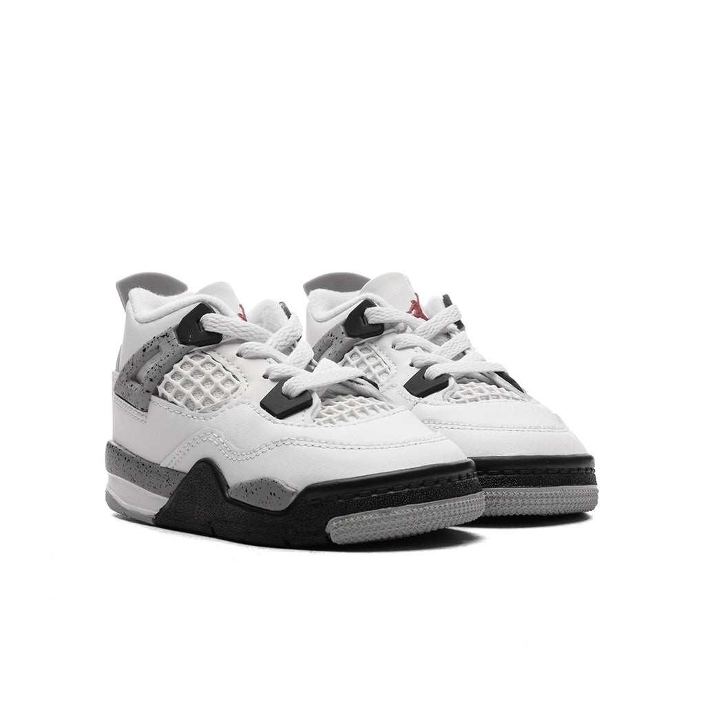 Air Jordan 4 Retro OG 'White Cement' (TD) - Summit White/Fire Red/Ceme ...