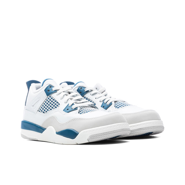 Jordan 4 Retro (PS) 'Industrial Blue' - Off White/Military Blue/Neutra ...