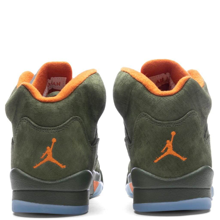 Air Jordan 5 Retro 'Olive' (GS) - Army Olive/Solar Orange – Feature
